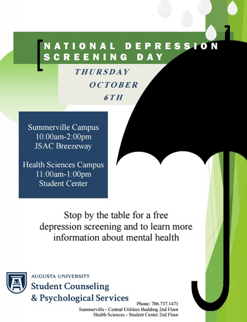 Free depression screenings offered for National Depression Screening ...