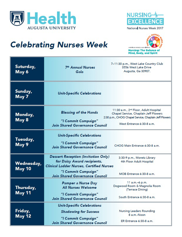 Nurses take center stage at AU Medical Center during annual Nursing ...
